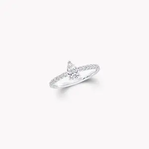 Graff Foufou Pear Shape Diamond Ring - White Gold