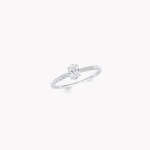 Graff Foufou Oval Diamond Ring - White Gold