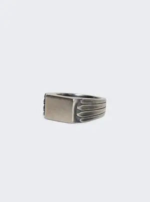MAISON MARGIELA Minimal Logo Ring - Silver
