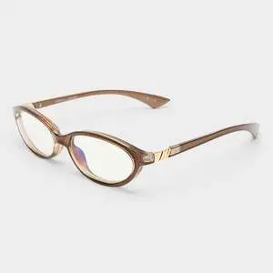 Le Specs Duskfall Oval Frame - Dark Cocoa