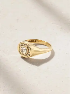 STONE AND STRAND 14-karat Diamond Pinky Ring - Gold