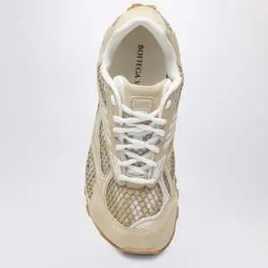 Bottega Veneta Technical Fabric And Mesh Sneakers - Beige