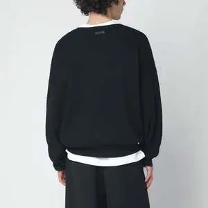 Fear Of God Waffle-knit Sweatshirt - Black