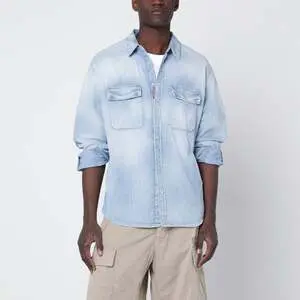 Dsquared2 Light Washed Denim Shirt - Blue