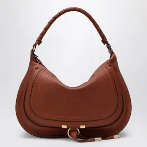 Chloé Leather Marcie Shoulder Bag - Brown