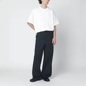 JIL SANDER Cotton Trousers - Blue