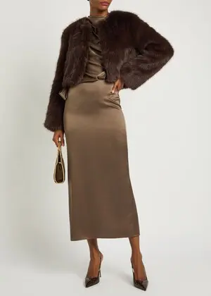 Staud Casimira Faux Fur Jacket
