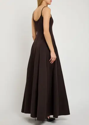 Staud Cotton-blend Maxi Dress - Brown