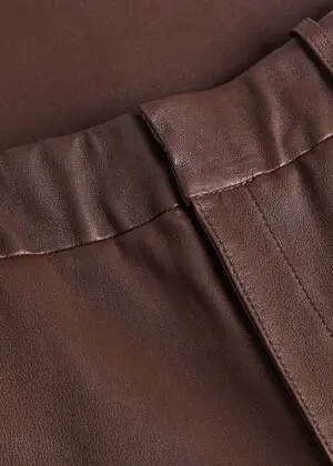 ARMA Marina Wide-leg Leather Trousers