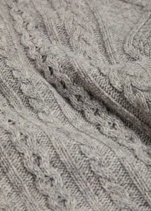 Staud Veer Asymmetric Cable-knit Skirt