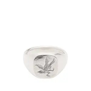 FREDERICK GROVE Blackbird Signet Ring - Silver