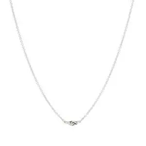FREDERICK GROVE Eternity Pendant Necklace - Silver