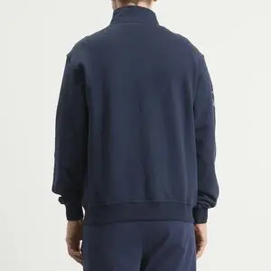 MALBON Collegiate Quarter-zip Sweatshirt - Navy