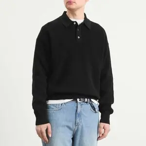 RONNING Long Sleeve Knit Polo