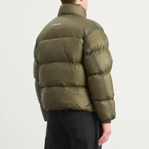 MKI MIYUKI ZOKU Translucent Funnel Neck Bubble Jacket - Olive