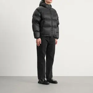 MKI MIYUKI ZOKU Translucent Hooded Bubble Jacket - Black