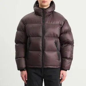 MKI MIYUKI ZOKU Translucent Hooded Bubble Jacket - Raisin