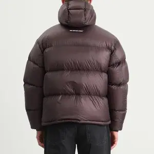 MKI MIYUKI ZOKU Translucent Hooded Bubble Jacket - Raisin