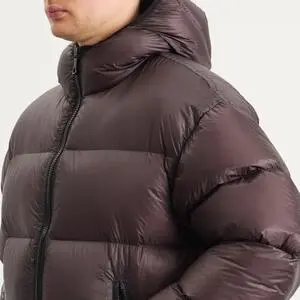 MKI MIYUKI ZOKU Translucent Hooded Bubble Jacket - Raisin