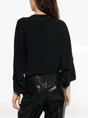MAISON MARGIELA Twisted V-neck Blouse