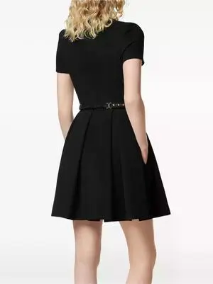 Versace A-line Mini Dress With Studded Belt