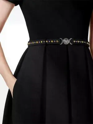 Versace A-line Mini Dress With Studded Belt