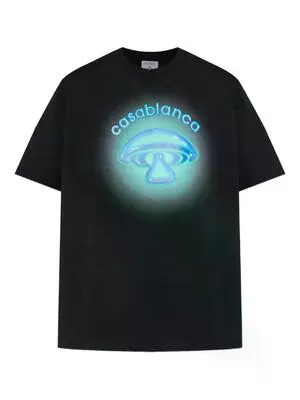 Casablanca Airbrush Mushroom T-shirt - Black