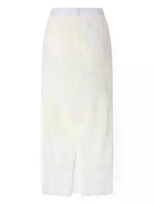 Pinko Midi Lace Skirt With Logo Label