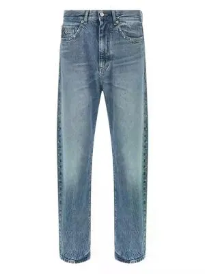 Versace Five-pocket Studded Jeans - Blue