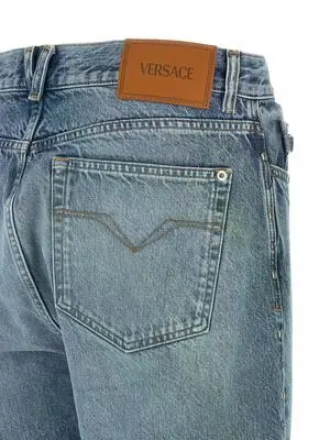 Versace Five-pocket Studded Jeans - Blue