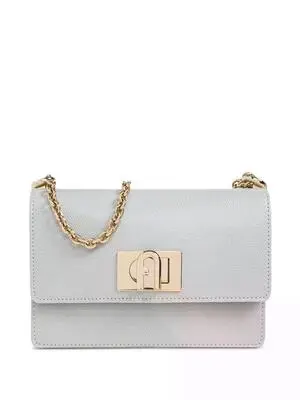Furla 1927 Leather Shoulder Bag - Grey
