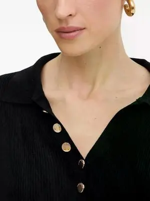 FRACOMINA Button Ribbed Top