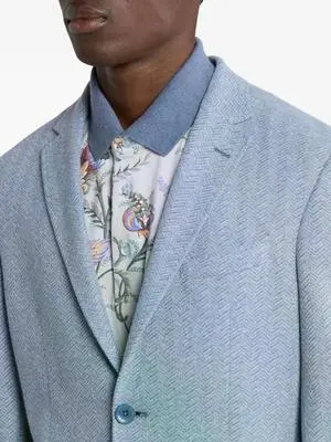 Etro Notched-lapels Blazer - Blue