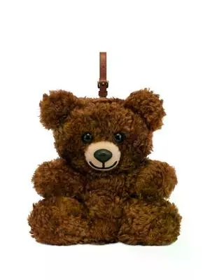 Moschino Teddy Bear Zip Handbag Brown