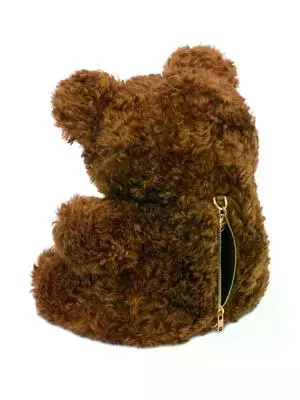 Moschino Teddy Bear Zip Handbag - Brown