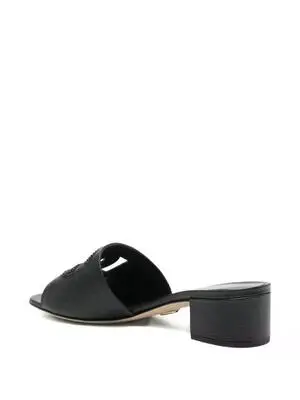 Dolce & Gabbana Embellished Heeled Mules - Black