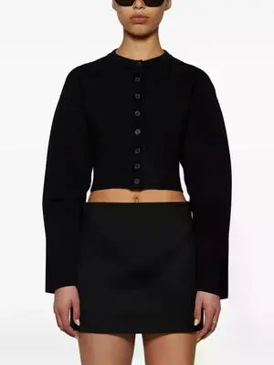 Wardrobe.NYC Matte Cropped Cardigan