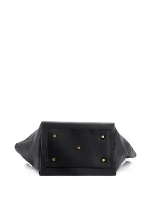 Celine Tie Knot Grainy Leather Small Tote Bag - Black