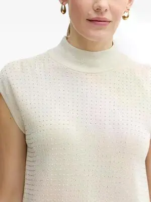 Joseph Ribkoff Embellished High-neck Top