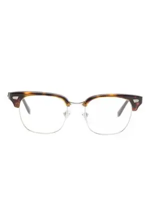 CUTLER & GROSS Browline-frame Glasses - Brown