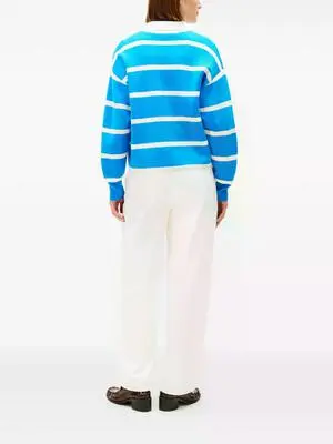 Tommy Hilfiger Striped Collared Cardigan