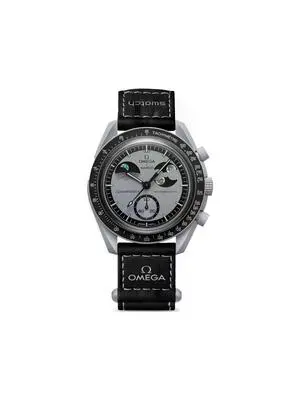 SWATCH X Omega Mission To Earthphase 42mm Watch - Grey