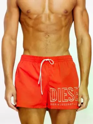 DIESEL® Drawstring Logo Swim Shorts