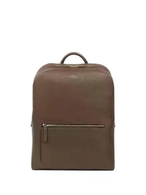 Smythson Panama Zip-around Leather Backpack