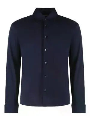 MOORER Montalcino-gcw Buttoned Shirt - Blue