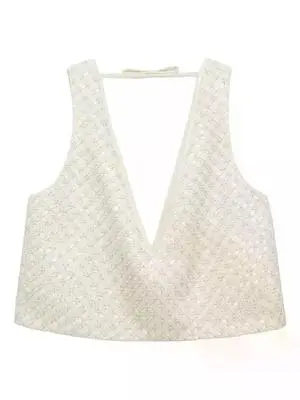 Dorothee Schumacher Textured V-neck Top