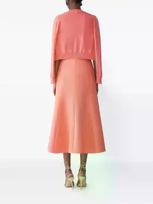 Carolina Herrera Embroidered Silk Cardigan
