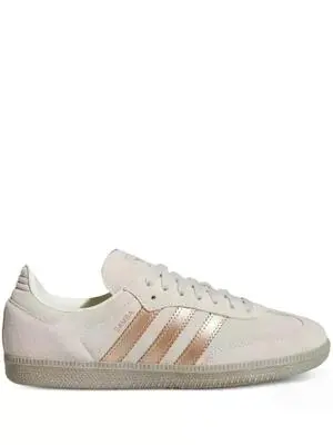 Adidas Samba Og Metallic Stripe Sneakers - Neutrals