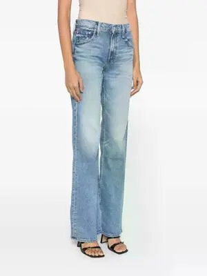 MOTHER The Bookie Heel Jeans - Blue