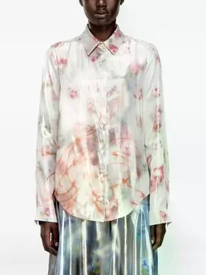 DIESEL® Long Sleeve Button Down Shirt - White